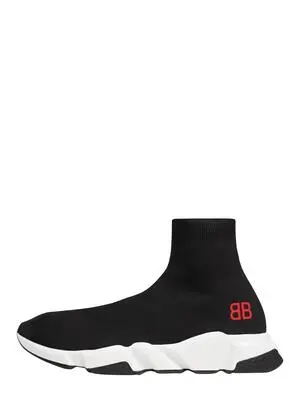 Balenciaga Speed Sneakers - Black/white/red