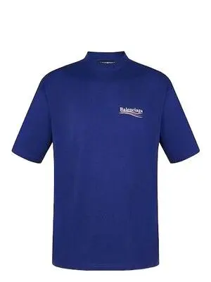 Balenciaga Political Campaign T-shirt Large Fit - Blue