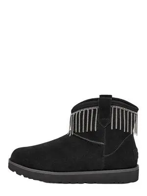 UGG Classic Mini Fringe Boots - Black