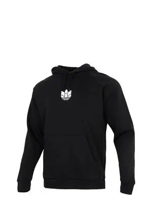Adidas Originals 3d Trefoil Print Fleece Hoodie - Black
