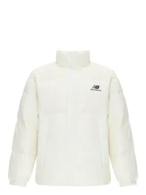 NEW BALANCE Logo Puffer Jacket - White