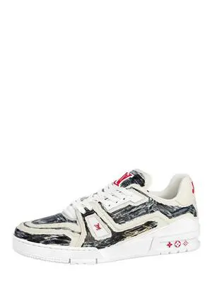 LOUIS VUITTON Trainers - Grey/white/red