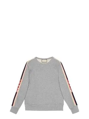 Gucci Side Sleeve Logo Sweatshirt - Grey