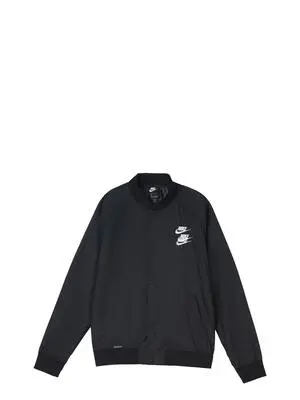 Nike Alphabet Logo Printing Woven Casual Jacket Da0648-010 - Black