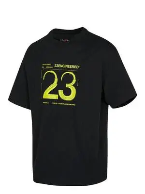 JORDAN Ss22 23 Engineered Printing Short Sleeve Black T-shirt - Default Color