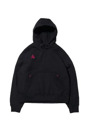 Nike Pullover Hoodie - Black/active Fuchsia