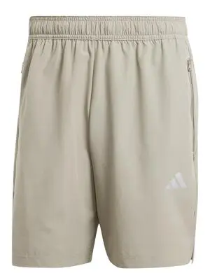 Adidas Gym+ Training 3-stripes Woven Shorts - Silver Pebble