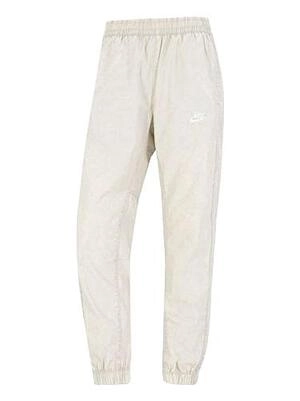 Nike Solid Color Logo Casual Woven Sports Pants/trousers/joggers Autumn Khaki - Default Colorway