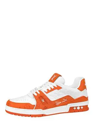 LOUIS VUITTON Trainers - White/orange