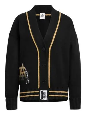 Adidas Originals Clover Knitted Cardigan - Black