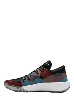 Under Armour Anatomix Spawn Low Basketball Sneakers - Black/red