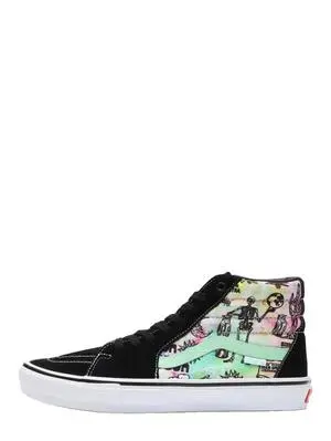 VANS Sk8-hi High Top Sneakers - Blackwhiteyellowpinkgreen