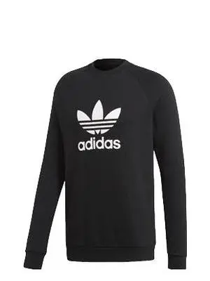 Adidas Originals Trefoil Crew Sweatshirt - Black