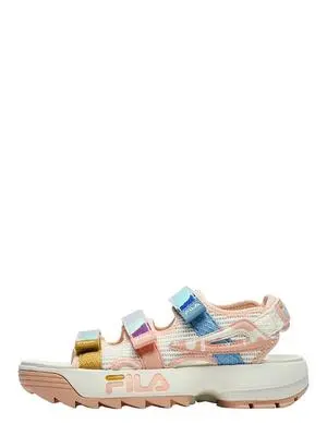 FILA FUSION Disruptor Sandals - White/pink/blue