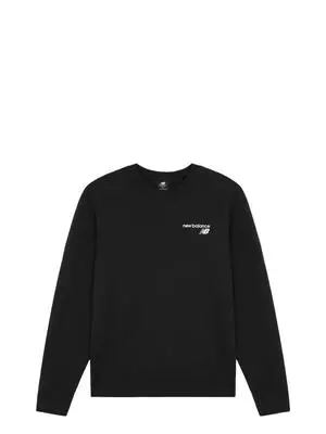 NEW BALANCE Classic Core Sweatshirt Asia Sizing 'black White - Black/white