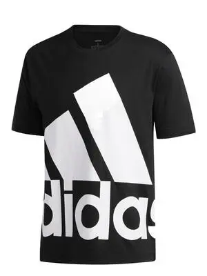Adidas Large Logo Printing Short Sleeve - Black