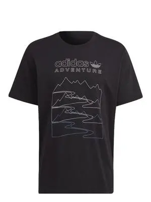 Adidas Originals Adventure Mountain Front T-shirt - Black