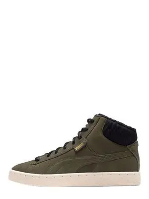 PUMA 1948 Mid Corduroy High Top Sneakers - Olive Green/black