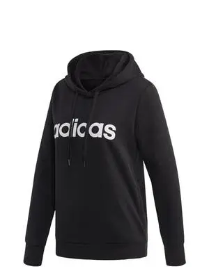 Adidas Essentials Linear Pullover Hoodie - Black