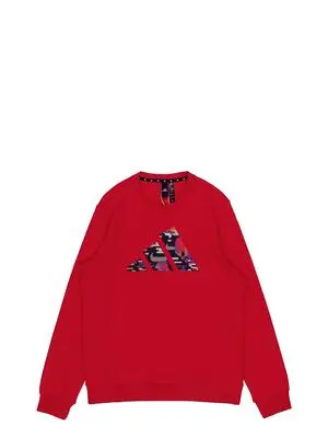 Adidas Cny Graphic Logo Print Sweatshirt - Light Red