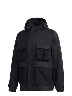 Adidas Th Wb Jkt Hooded Windbreaker Jacket - Black