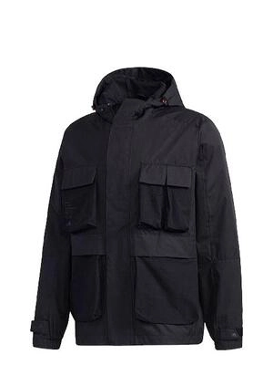Adidas Th Wb Jkt Hooded Windbreaker Jacket - Black