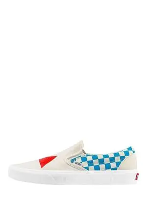 VANS Moca X Classic Slip-on Checkerboard Cyan - White