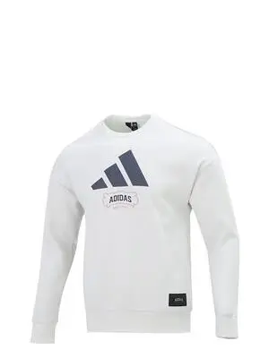 Adidas Crewneck Pullover With Graphic Logo - Default Color
