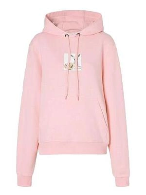 Burberry Deer Print Cotton Hoodie - Pinkred
