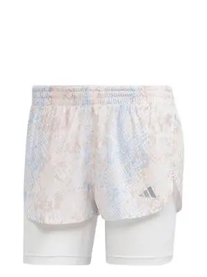 Adidas Run Fast 2-in-1 Shorts - White