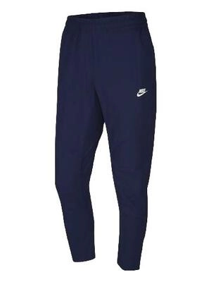Nike Solid Color Running Breathable Knit Sports Pants/trousers/joggers Deep Navy Blue - Dark