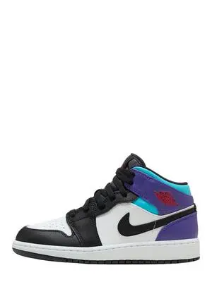 JORDAN Air Jordan 1 Mid Sneakers White/court Purple/tropical Twist