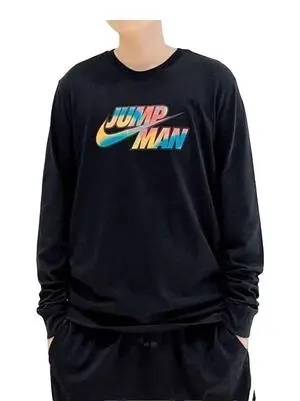 Nike Dry Fit Long Sleeve Graphic T-shirt - Black/multi-color