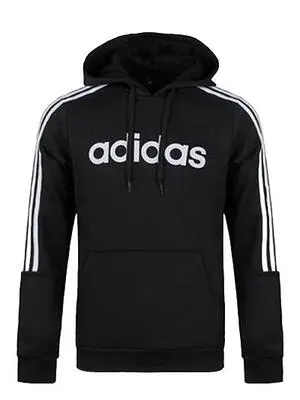 Adidas Fleece Lined Pullover Hoodie - Black