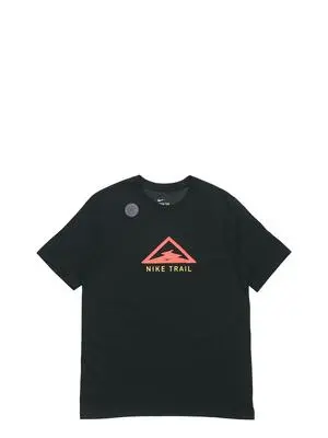 Nike Dri-fit Trail Logo Graphic T-shirt - Black