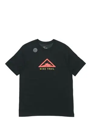 Nike Dri-fit Trail Logo Graphic T-shirt - Black