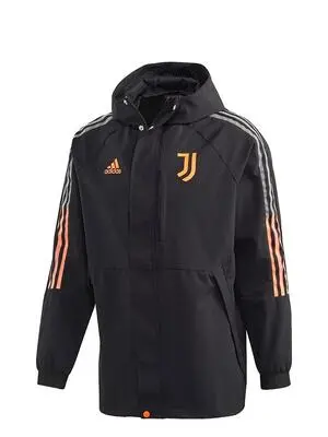 Adidas Juventus Track Jacket With Hood - Black