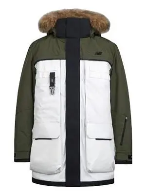 NEW BALANCE Down Parka Jacket - White/black/green