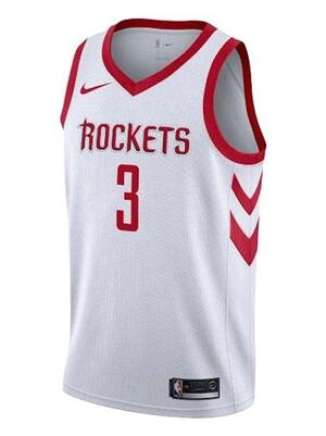 Nike Houston Rockets Paul No. 3 Basketball Jersey Vest - White