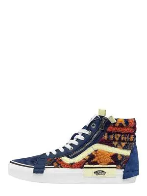 VANS High Top Skate Sneakers - Blue/red
