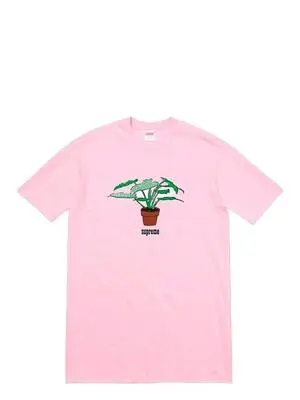 Supreme Fw17 Plant Tee Light Bonsai Printing Short Sleeve - Pink