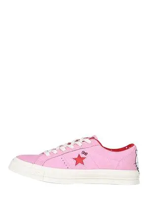 CONVERSE X Hello Kitty One Star Suede Low Top Sneakers - Pink
