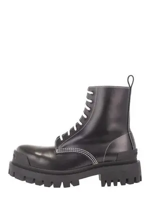 Balenciaga Balenciaga Strike Lace Up Boots Black/white