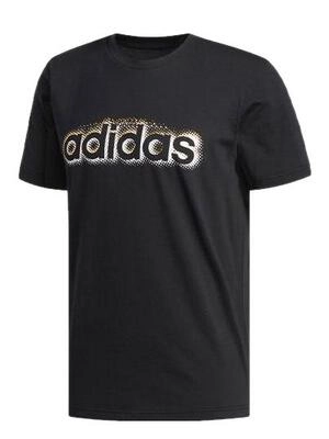 Adidas Sports Training Round Neck Foil Graphic Tee - Black