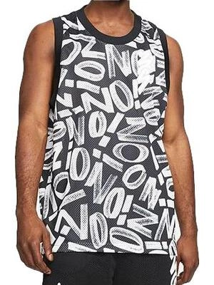 JORDAN Dri-fit Zion Letter Printed Basketball Sports Net Ventilate Quick-dry Vest - Black