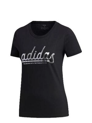 ADIDAS Adidas Alphabet Logo Cotton Short Sleeve T-Shirt