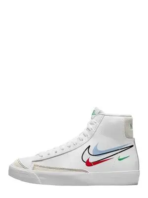 Nike Blazer Mid '77 "swoosh Pack" Sneakers - White/blue/red