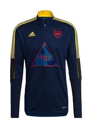 Adidas X Arsenal Fc Half Zip Training Top - Dark Blue