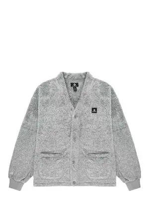 CONVERSE Pile Fur Cardigan - Grey