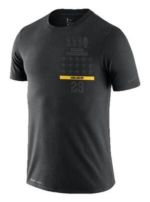 Nike Dri-fit Mvp Lebron James Short Sleeve Shirt - Black